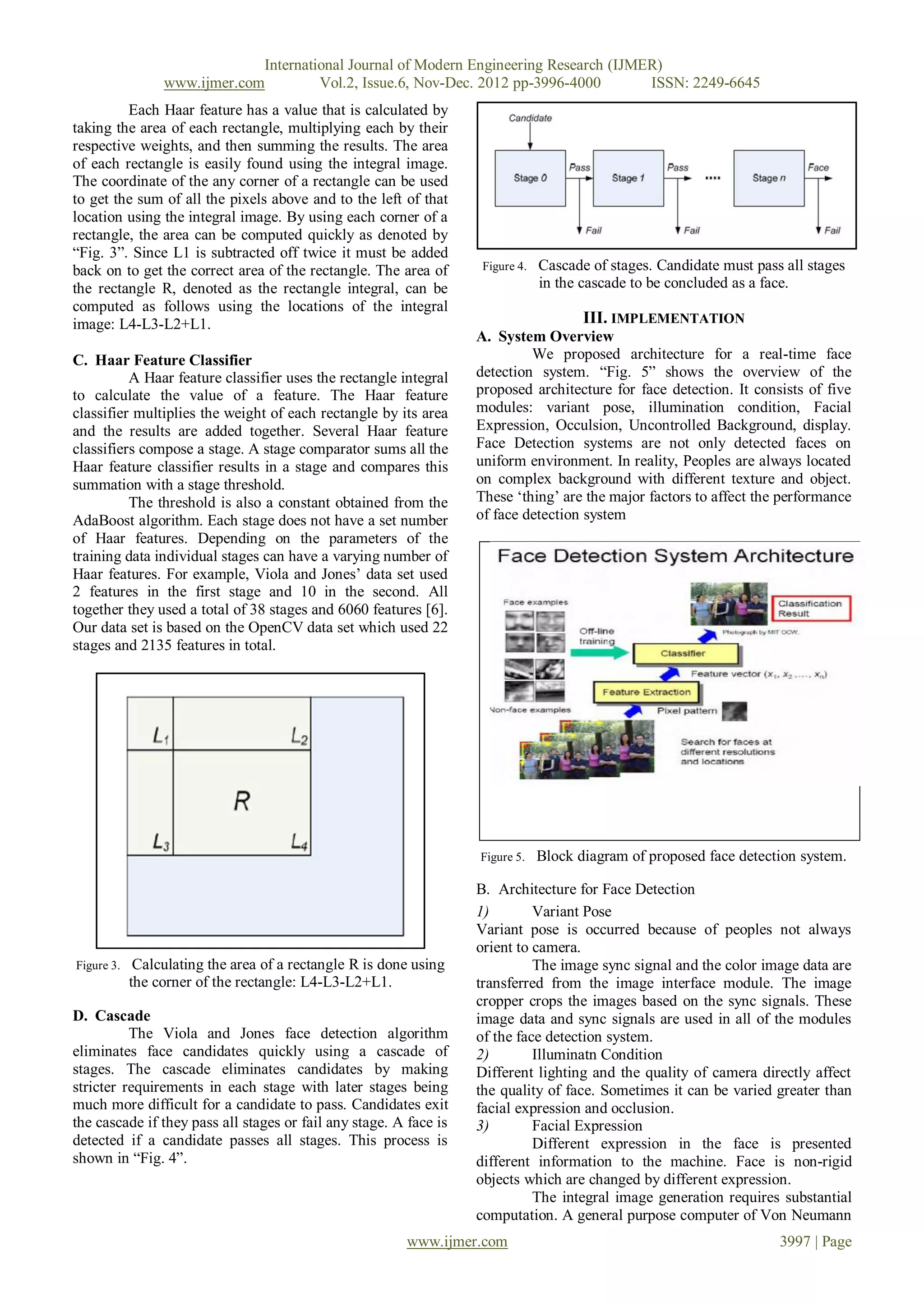 Face Detection System on Ada boost Algorithm Using Haar Classifiers | PDF | Computing ...