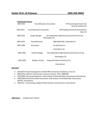 Haider M ALI ALPAHLAWAN RES.. | PDF