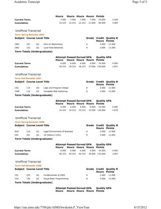John-Chatman-Unofficial-Transcripts | PDF | Undergraduate Education ...