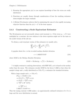 Seminar- Robust Regression Methods | PDF