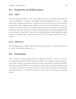Seminar- Robust Regression Methods | PDF