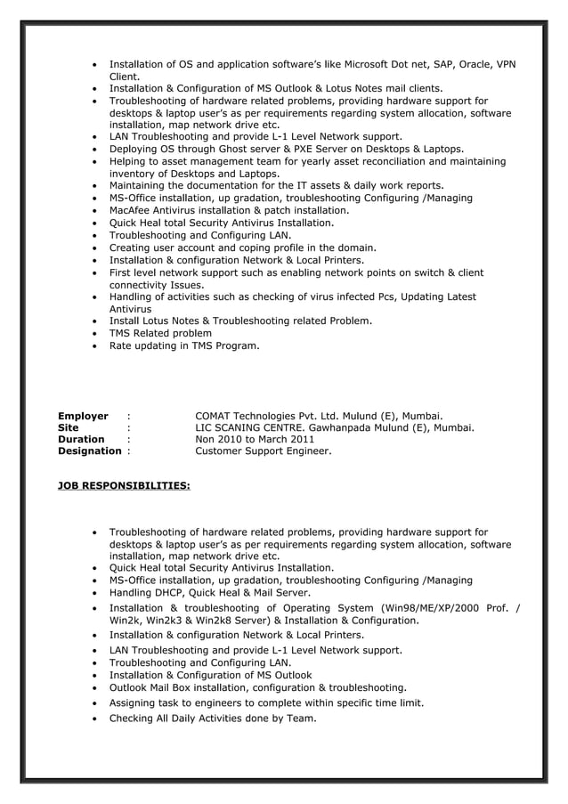 Umesh Resume | PDF