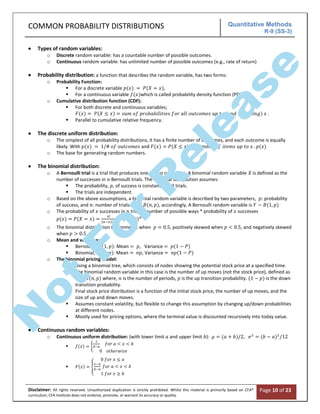 Quantitative methods - Level I - CFA Program | PDF