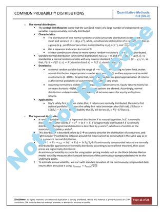 Quantitative methods - Level I - CFA Program | PDF