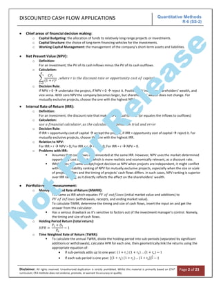 Quantitative methods - Level I - CFA Program | PDF