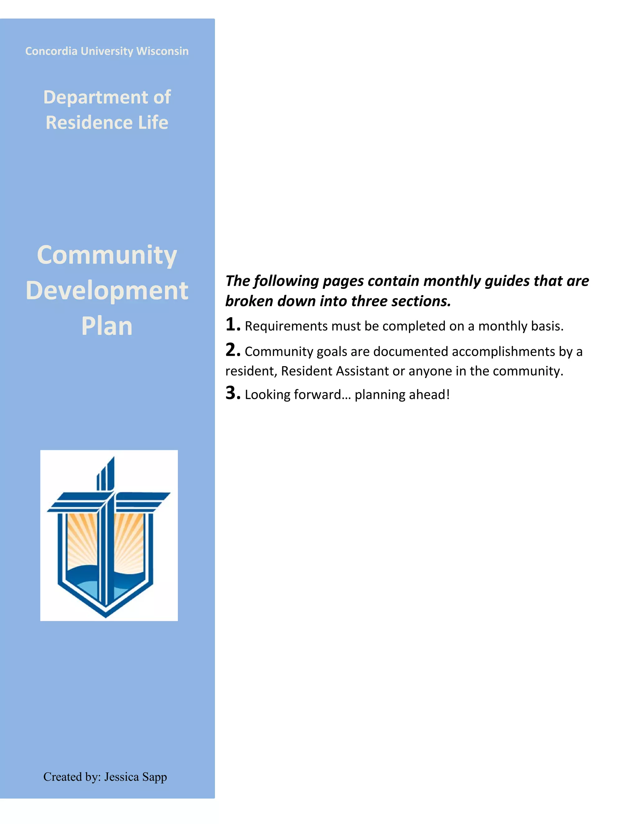 Community Development Plan | PDF