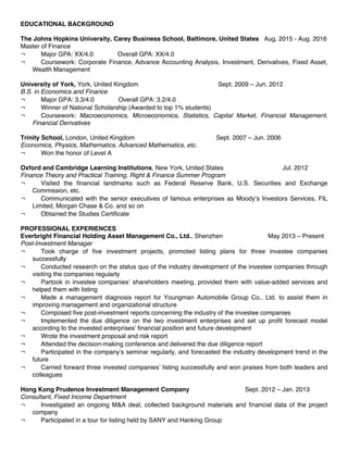 Tian Tan`s CV | PDF