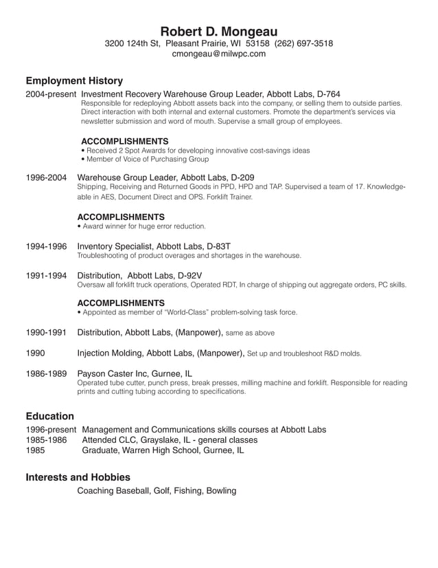 Rob Resume | PDF