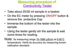 Presentation on EC & pH | PPT