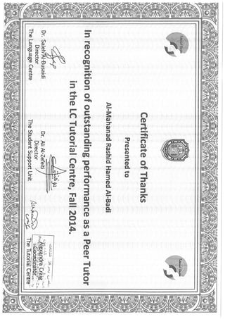 My certificates | PDF