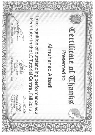 My certificates | PDF