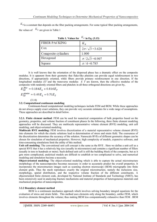 Continuum Modeling Techniques to Determine Mechanical Properties of ...