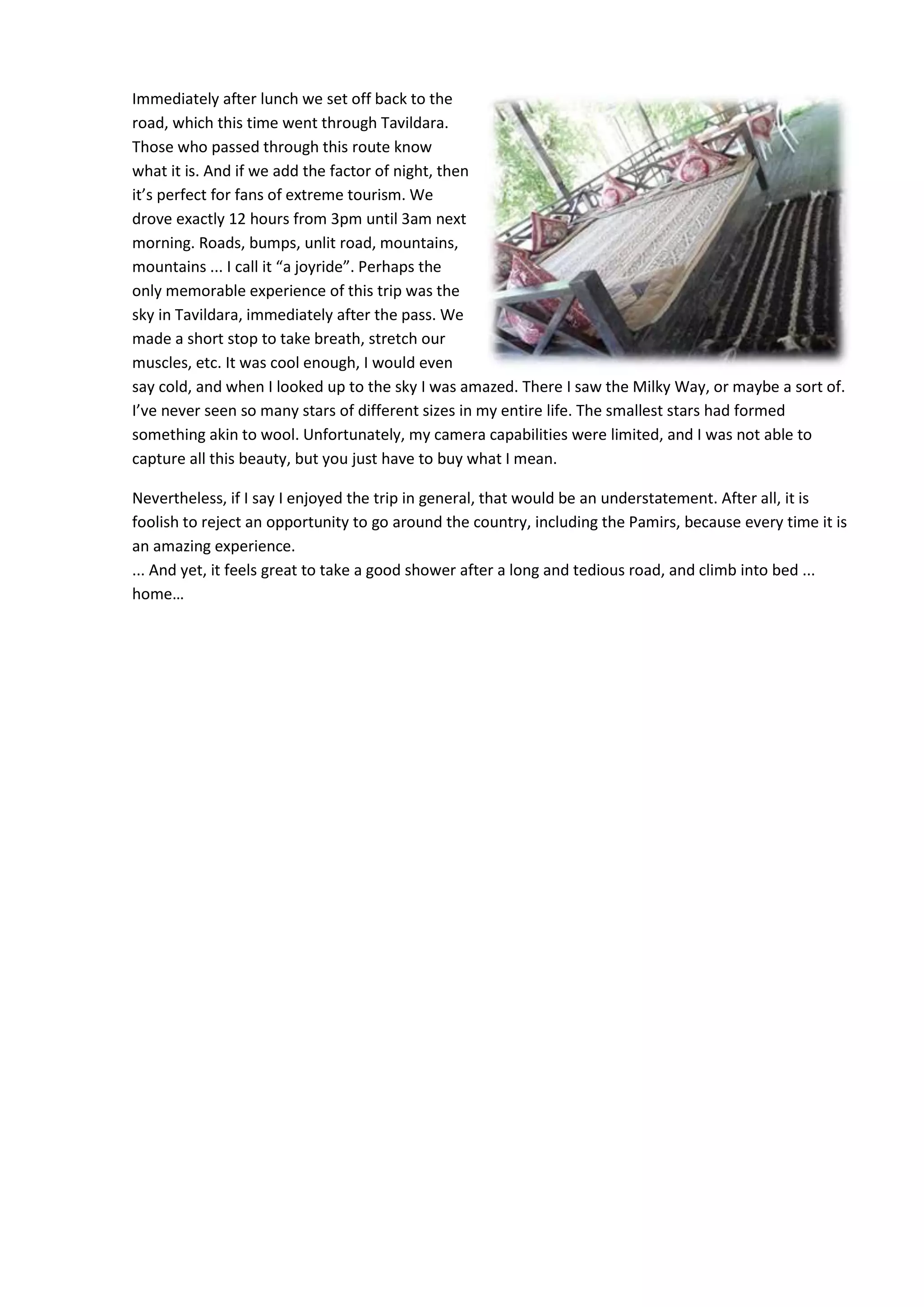 Travel feature to Pamir | PDF