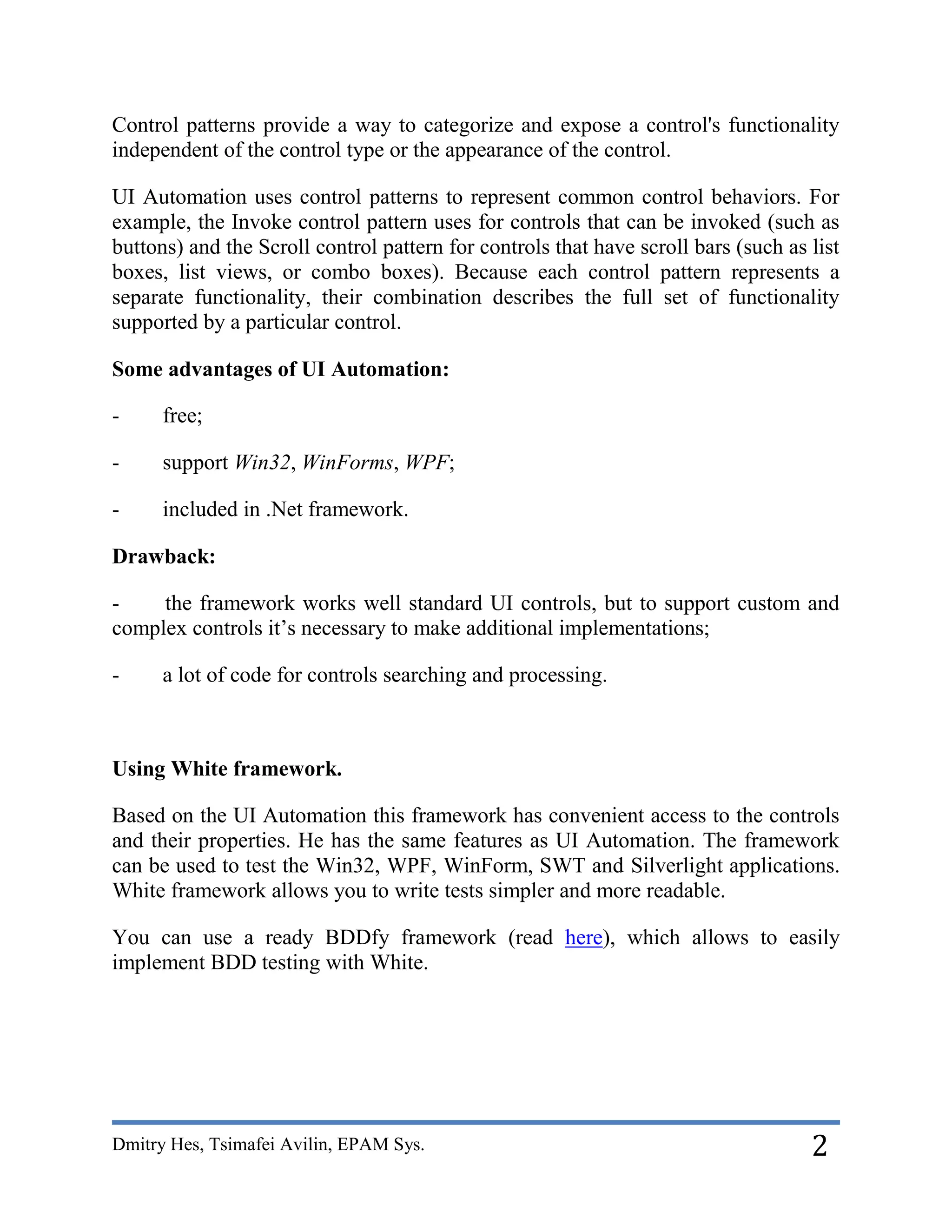 UI Automation_White_CodedUI common problems and tricks | PDF