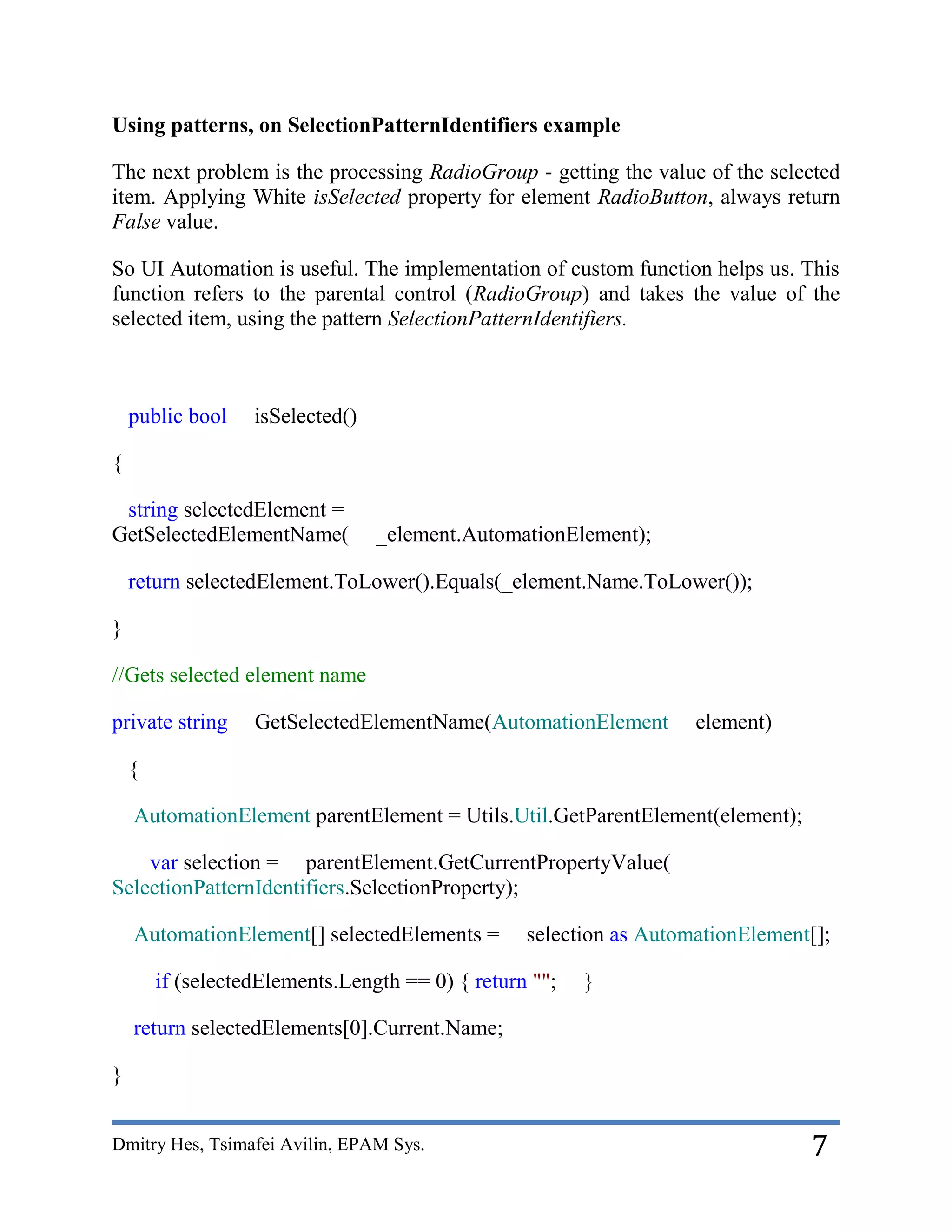 UI Automation_White_CodedUI common problems and tricks | PDF