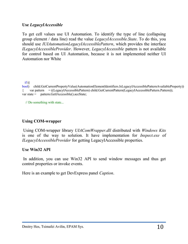 UI Automation_White_CodedUI common problems and tricks | PDF