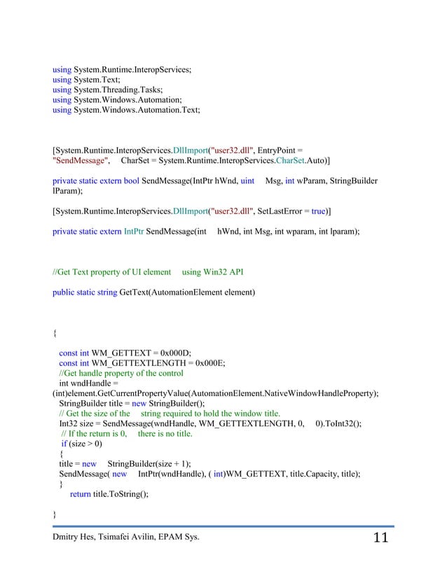 UI Automation_White_CodedUI common problems and tricks | PDF