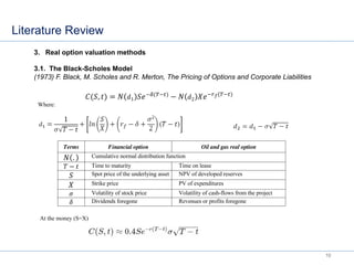 Master Thesis - Real Option Valuation of oil and gas megaprojects | PDF