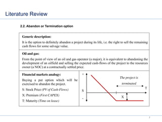 Master Thesis - Real Option Valuation of oil and gas megaprojects | PDF