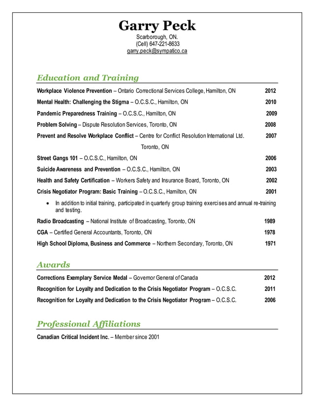 Garry's resume 2015 revised | DOCX