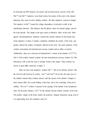 Batrachotoxin | DOCX | Chemistry | Science