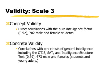 Culture Fair Intelligence Test (CFIT) Manual | PDF