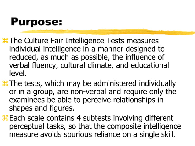 Culture Fair Intelligence Test (CFIT) Manual | PDF | Educational ...