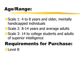 Culture Fair Intelligence Test (CFIT) Manual | PDF