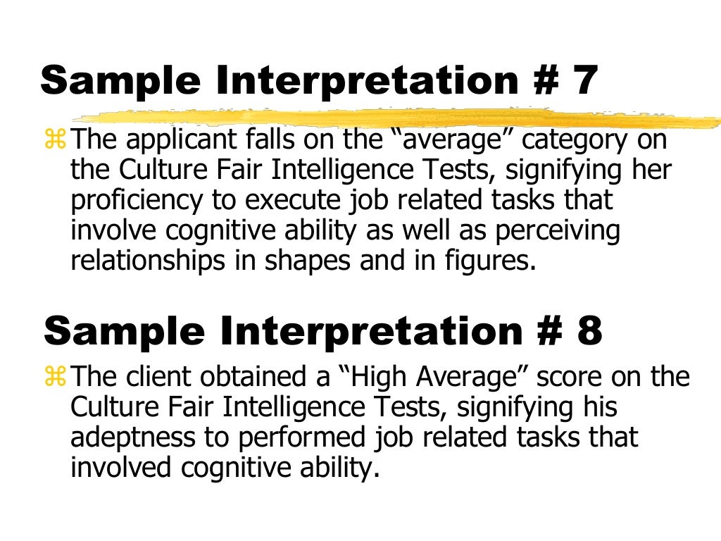 Culture Fair Intelligence Test (CFIT) Manual
