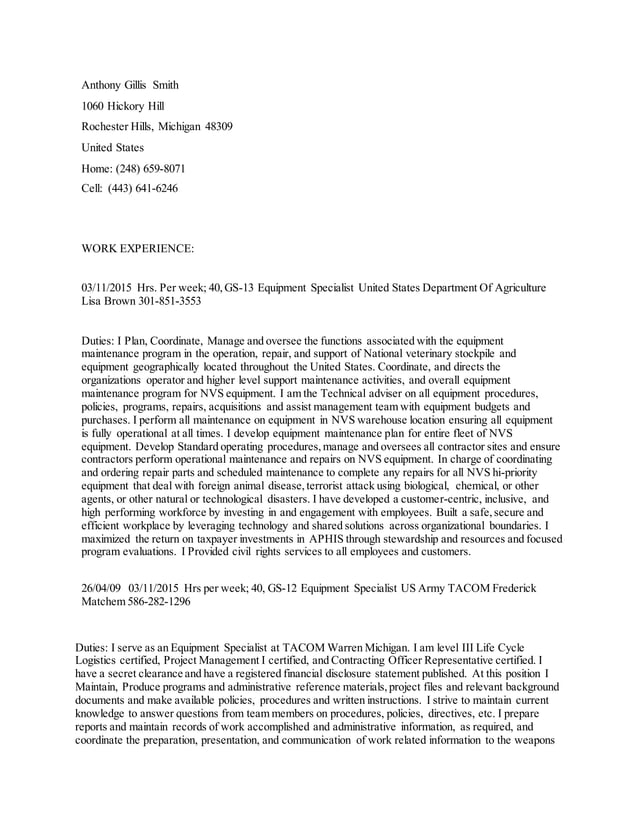 Anthony Gillis Smith resume.06.09.2015.aphis.usda