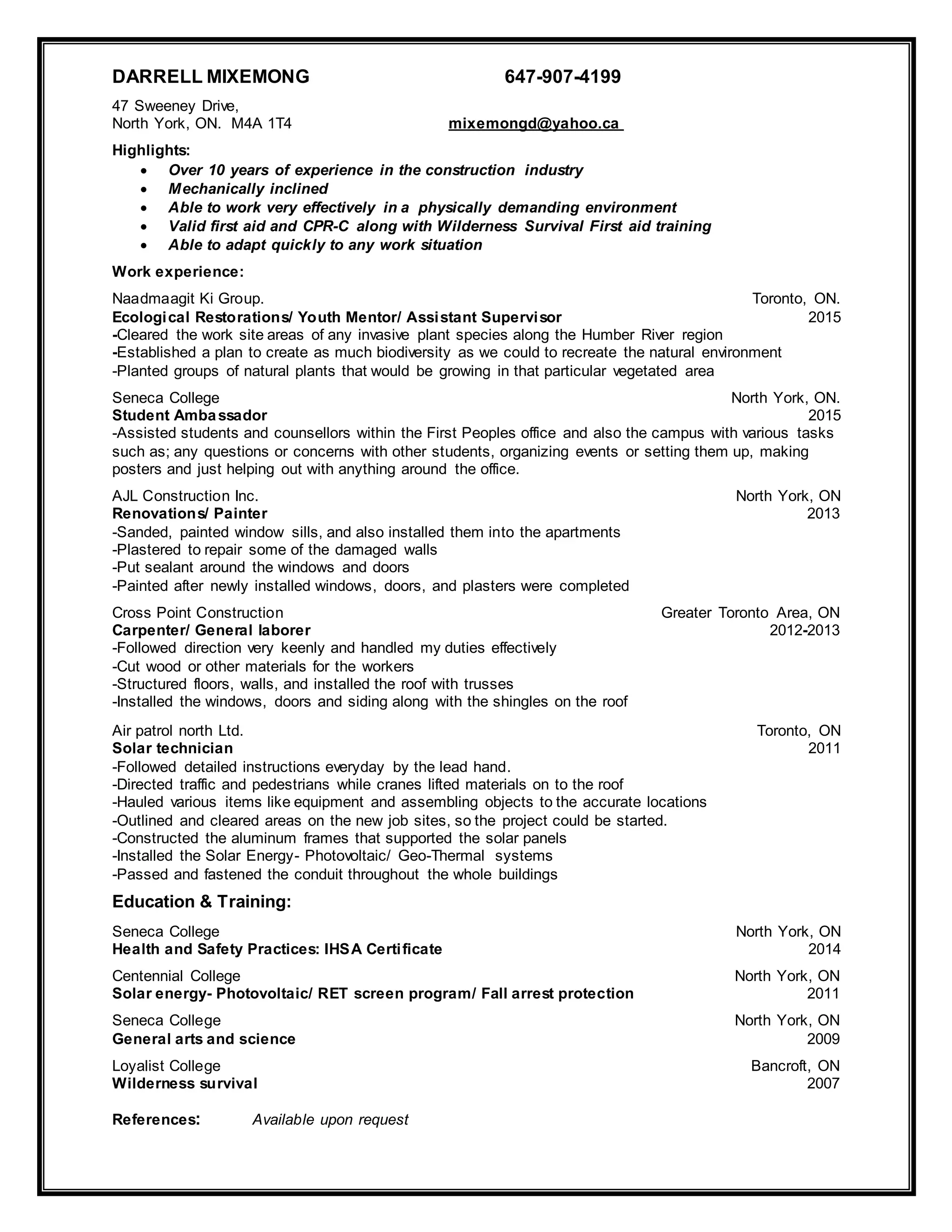 DARRELLMIXEMONGSRESUME#12015 | DOCX