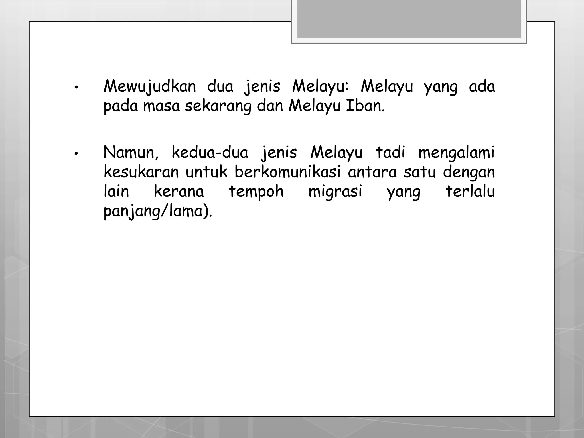 Asal Usul Bahasa Melayu | PPTX