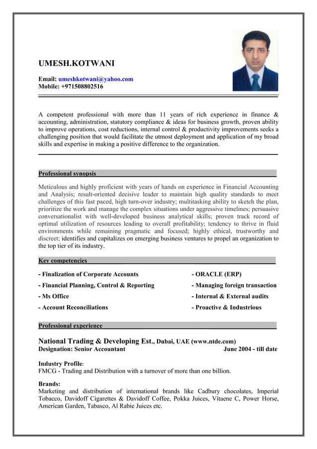 Resume - UMESH KOTWANI | PDF