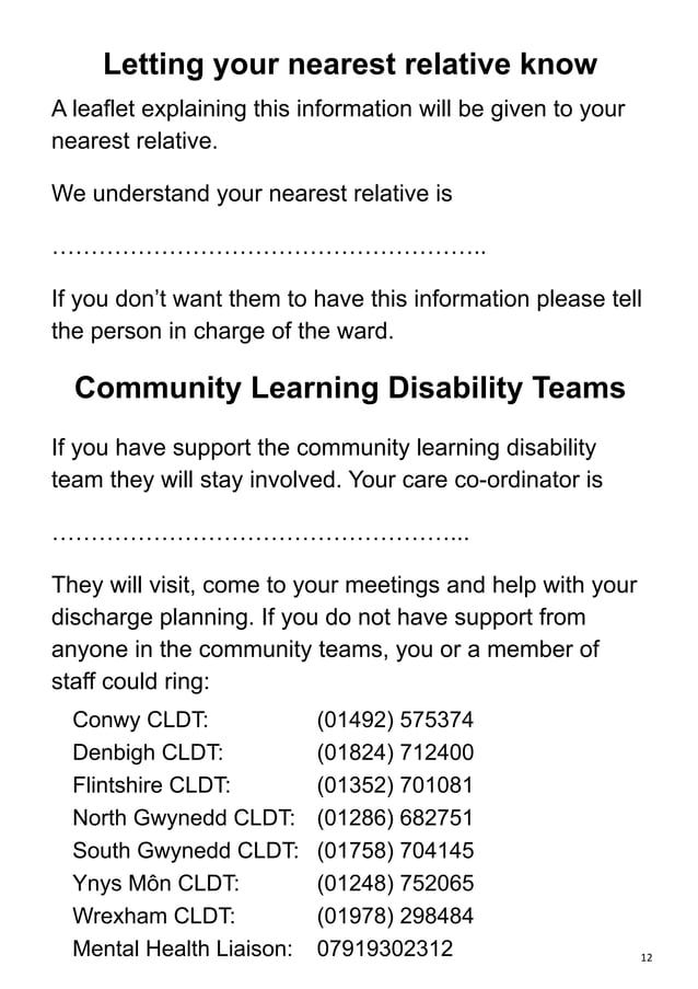 Easy Read MHA Section 3 | PDF