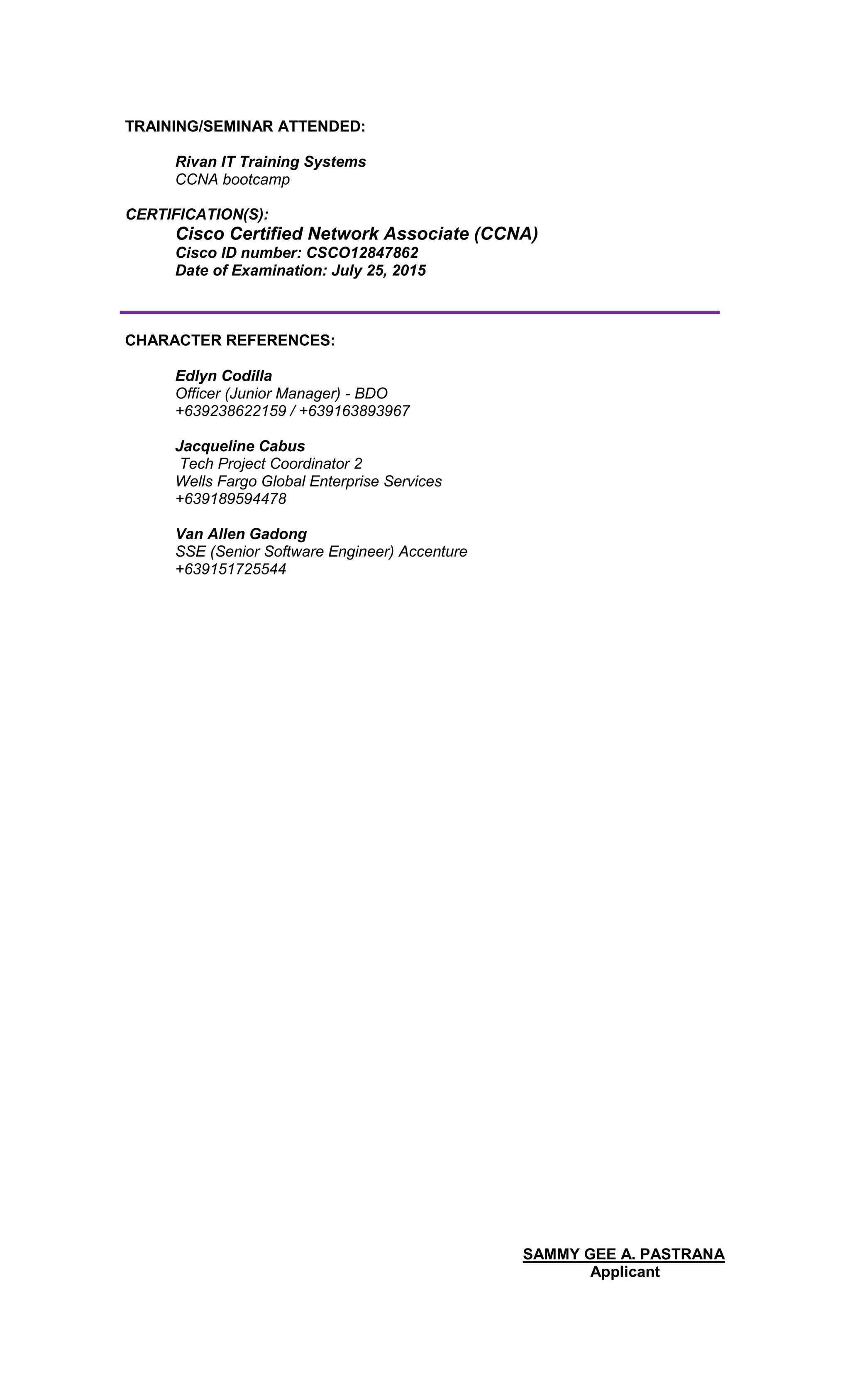 Pastrana, Sammy Gee A | PDF | Computer Networking | Computing