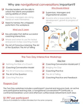 Navigational Conversations Brochure | PDF