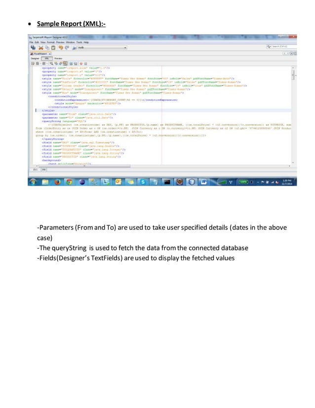 Custom Report Tutorial | DOCX