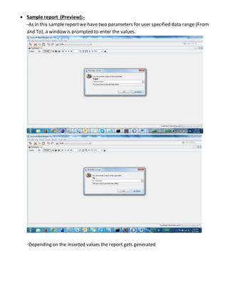 Custom Report Tutorial | DOCX