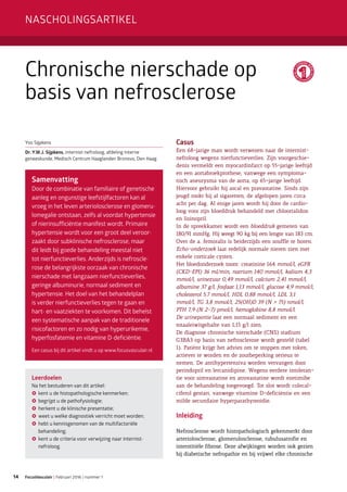 3 FocusVasc-magazine (Feb 2016) Nascholingsartikel-2 Nierschade | PDF ...