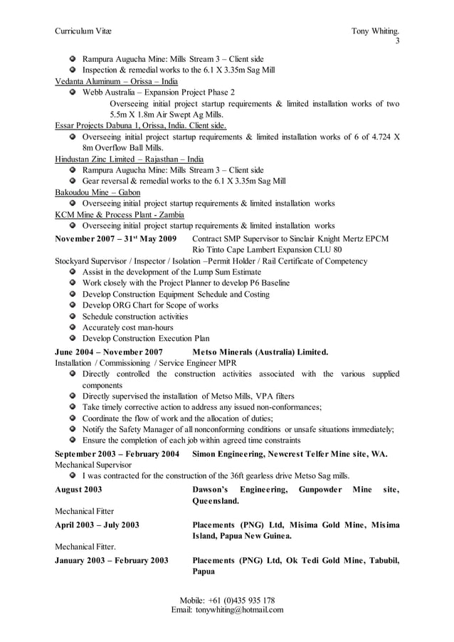 Tony Whiting-CVCVFourPages | PDF