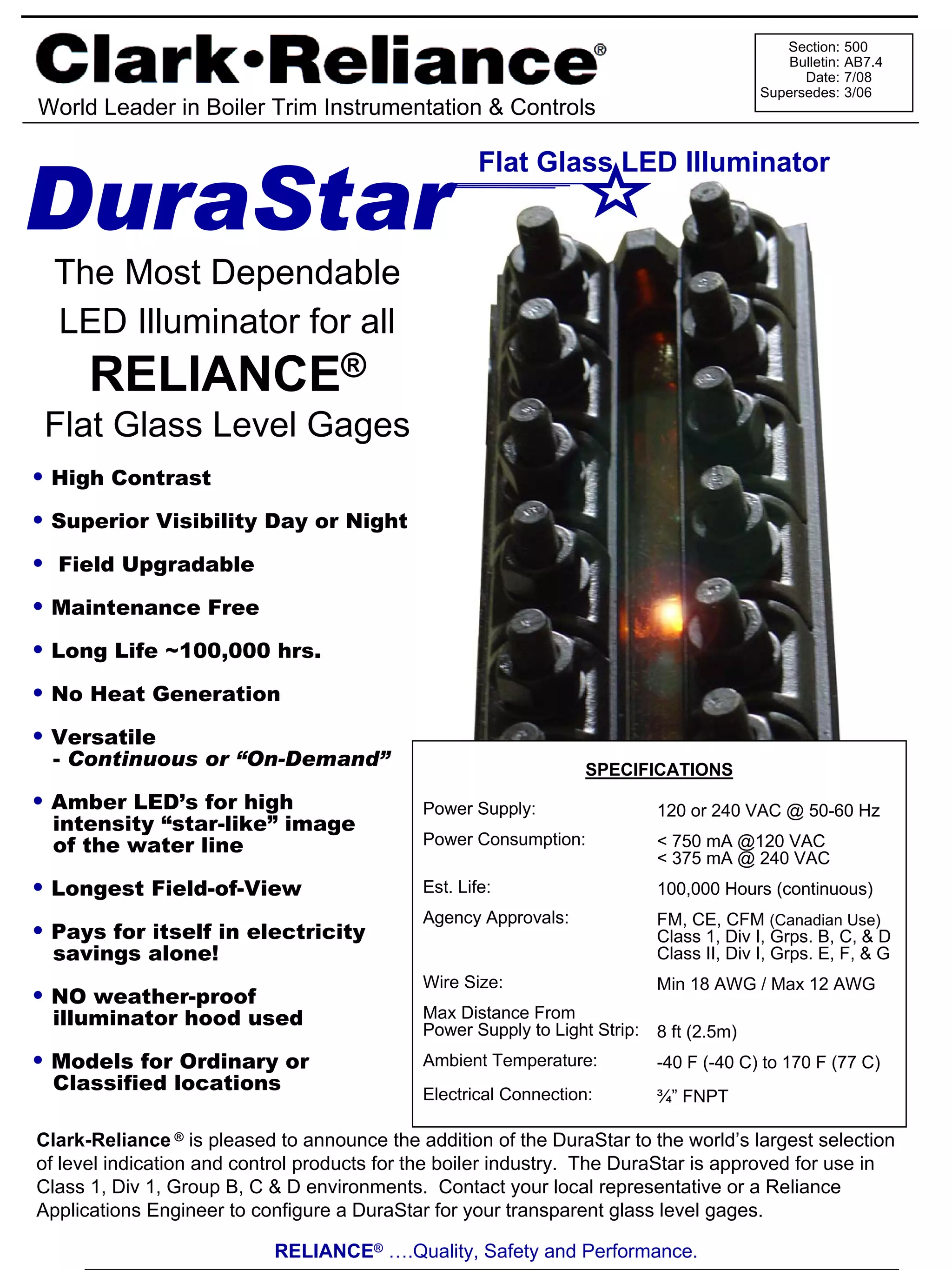 LED Illuminator for Flat Glass Level Gages | PDF