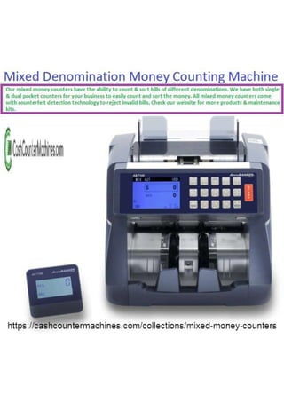 Mixed Denomination Money Counting Machine | PDF