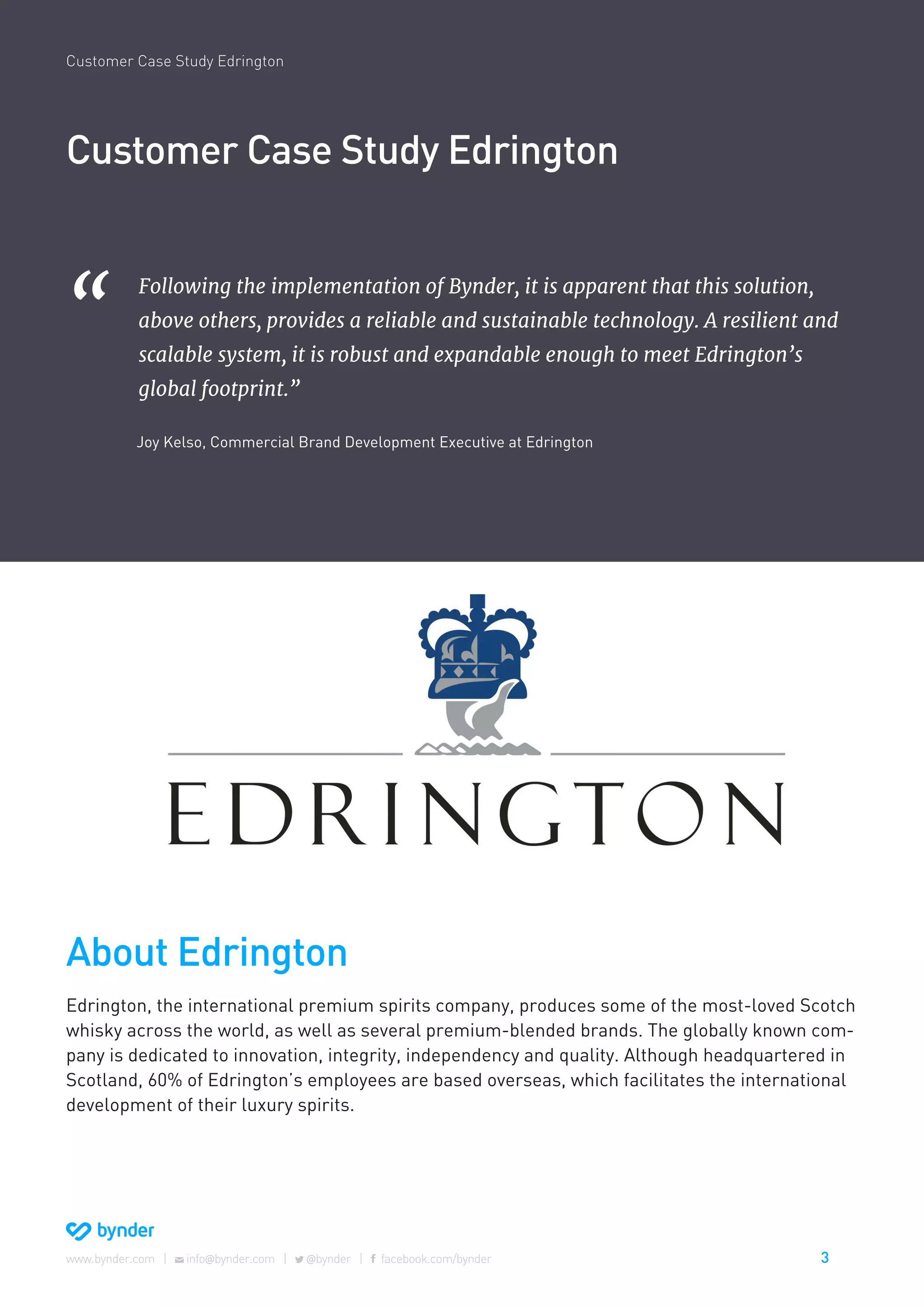 Edrington Case Study | PDF