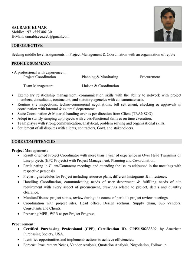 Saurabh Kumar CV | PDF