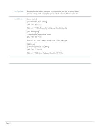 Resume | DOCX