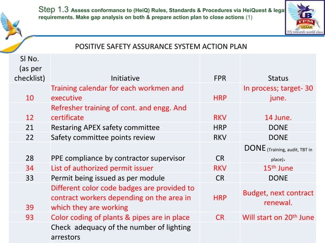 Safety Pillar internal audit | PPTX