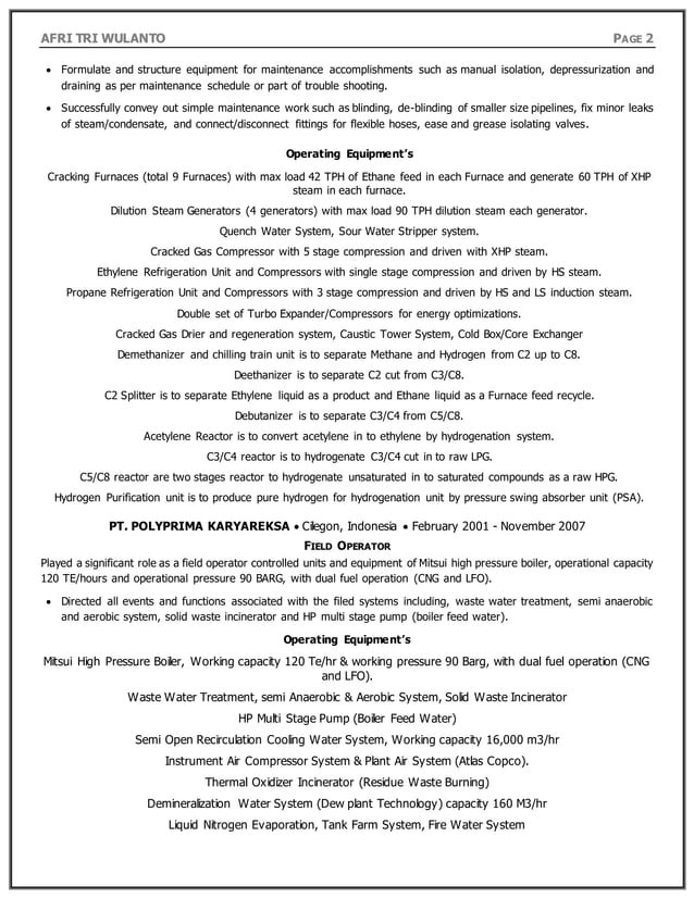 afri-cv | DOCX | Chemistry | Science