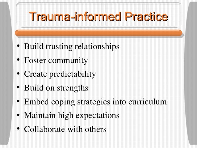 Trauma Informed Care