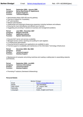 Borhan Resume updated | PDF