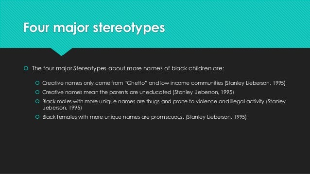 Black Names and Stereotypes (1)